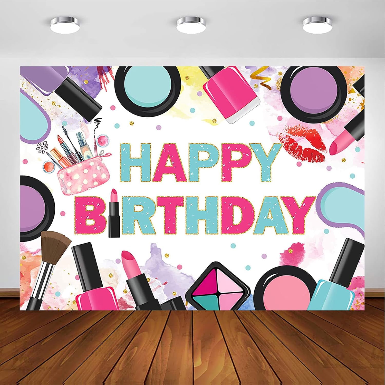 Spa Theme Girls Birthday Party Decorations Spa Makeup Happy Birthday ...