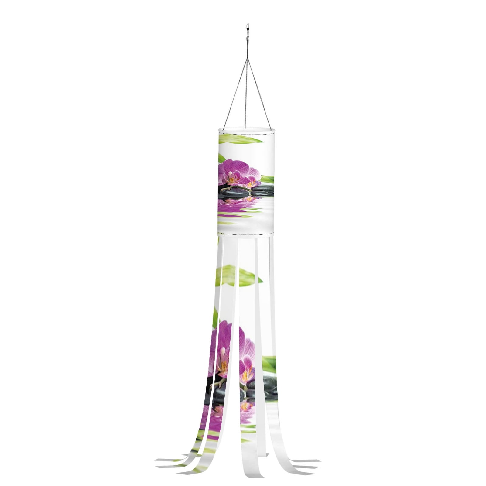 Spa Theme,Windsock Hanging Decoration,Massage Stone and Plants Print ...
