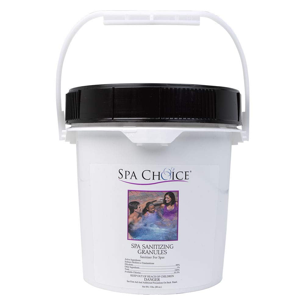 SpaChoice 5-Pounds Premium Spa JKF25 Sanitizing Granules, Spa Chlorine ...