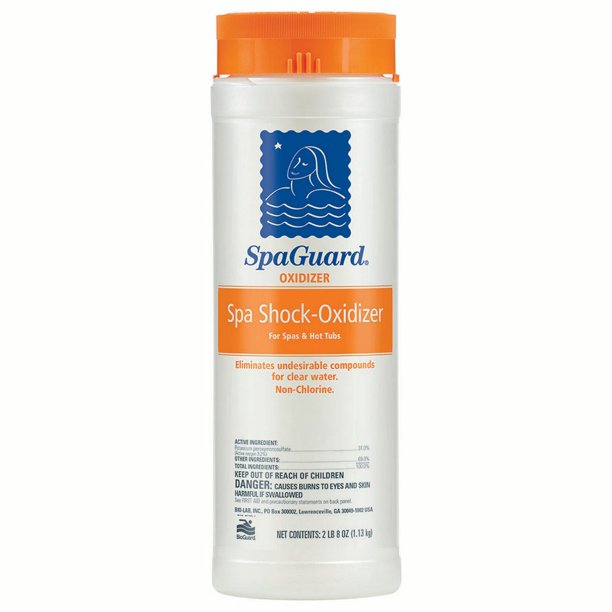 SpaGuard Spa Shock Oxidizer for Hot Tubs & Spa, Buffered Non-Chlorine ...