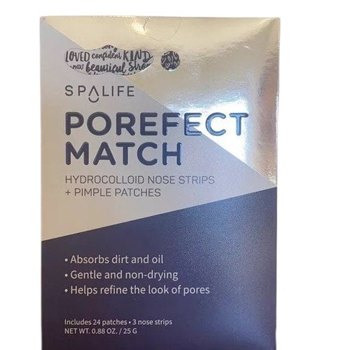 SpaLife Porefect Match 3 Hydrocolloid Nose Strips + 24 Pimple Patches ...
