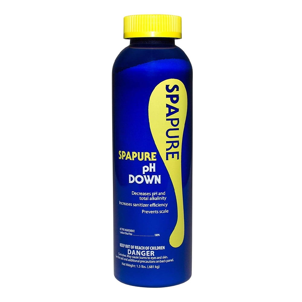 SpaPure pH Down 24oz 1Pk - Decreases pH & Alkalinity, Dissolves Fast ...