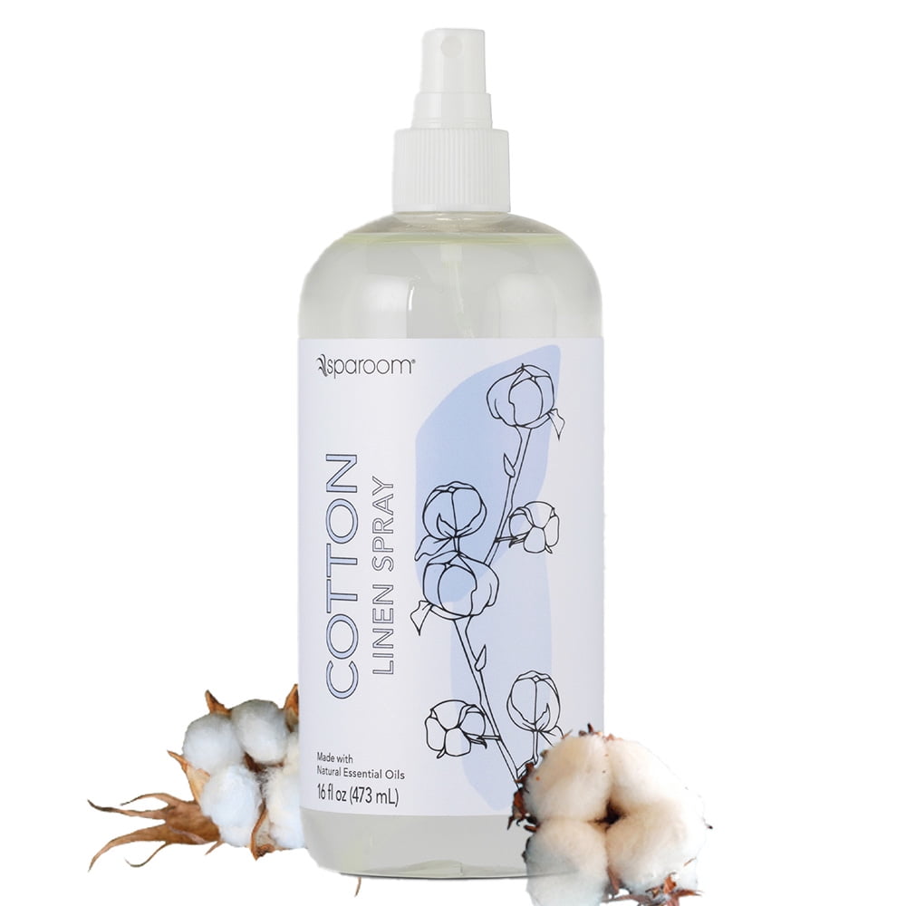 SpaRoom Aromatherapy Linen and Room Spray Cotton Fresh, Essential Oils ...