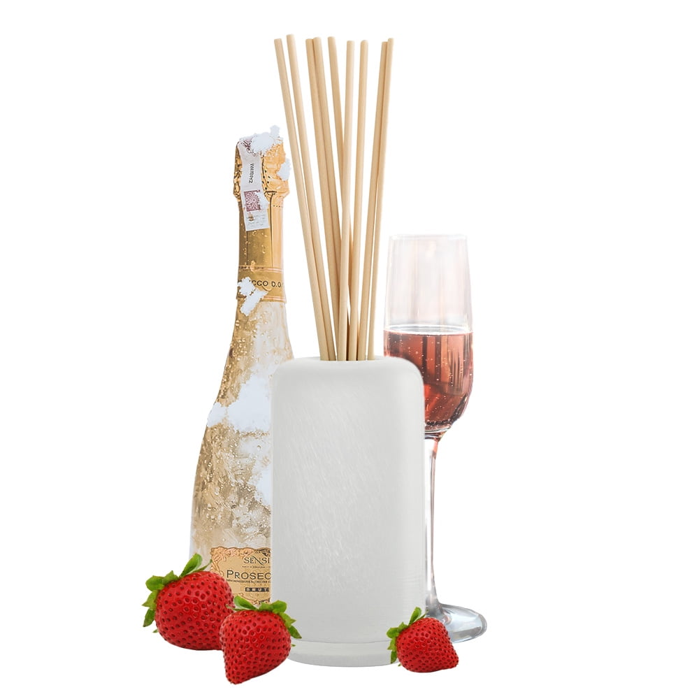 SpaRoom Handblown Glass Reed Diffuser - Strawberry Prosecco - Great ...