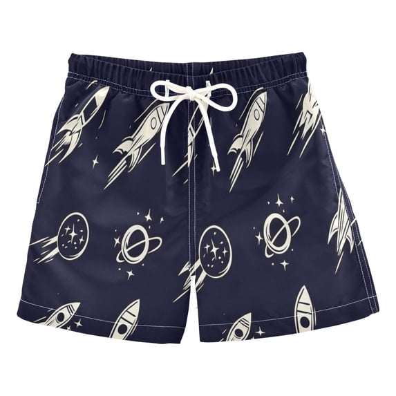 Space Adventure Boys' Swim Trunks Beach Pool Shorts Quick Dry Soft ...