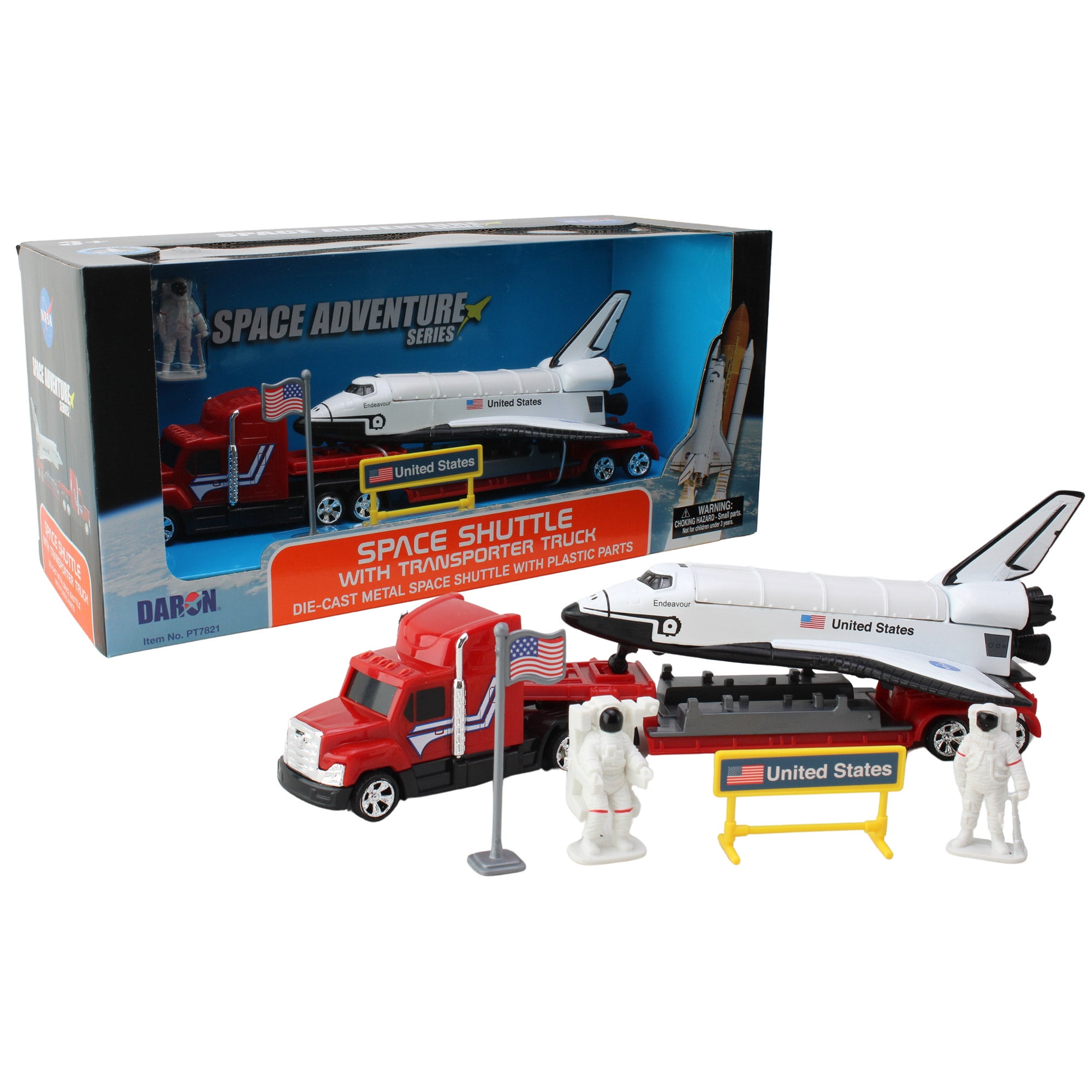 Space Adventure: Space Shuttle Transporter Truck - Die-Cast Ship Design ...