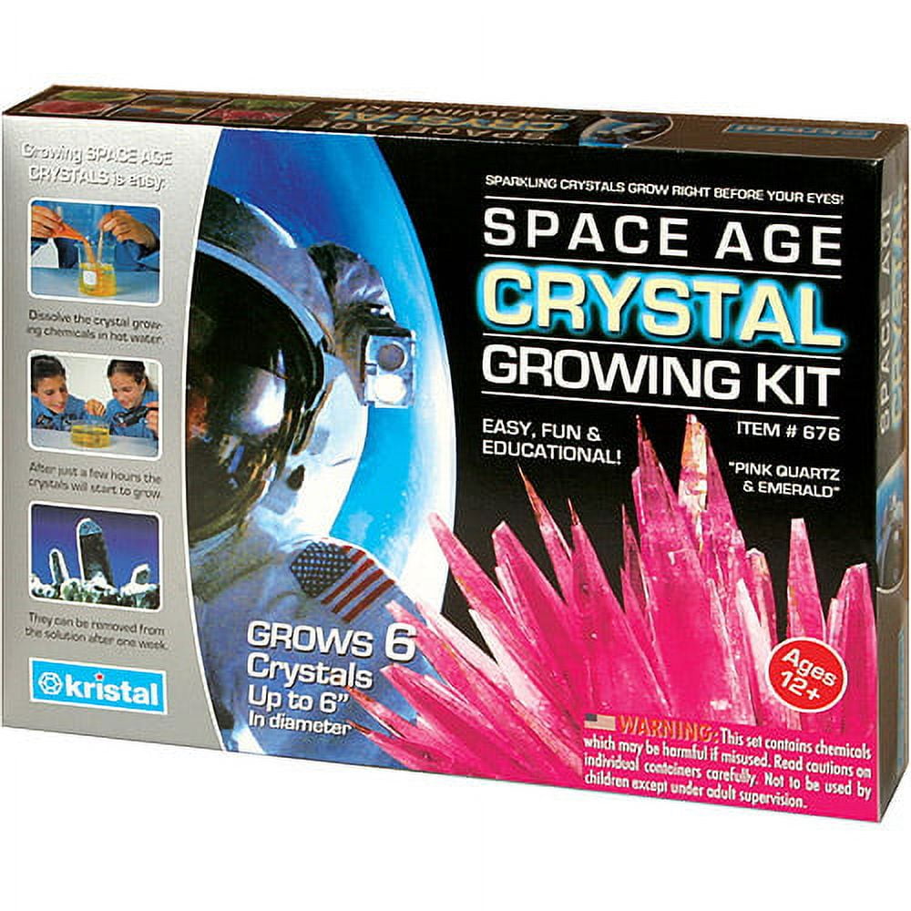 Space Age Crystals: 6 Crystals "Pink Quartz and Emerald" - Walmart.com