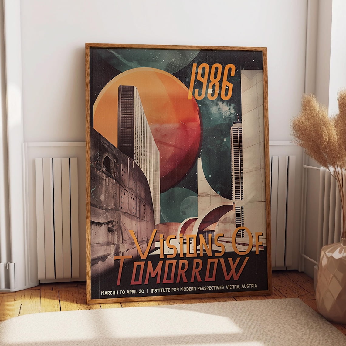 Space Age Poster - Retro Futuristic Wall Art - Vienna Avant-Garde ...
