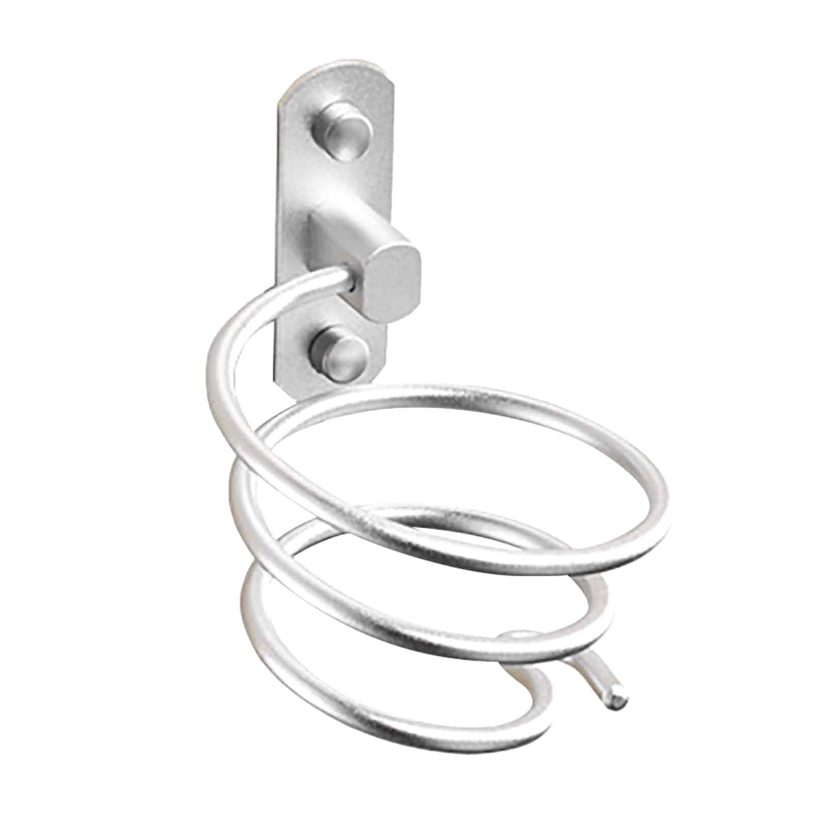 Space Aluminum Bathroom Wall Dryer Rack, Wall-Mounted Hair Dryer Holder ...