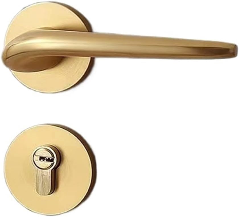 Space Aluminum Modern Simple Split Solid Wood Household Door Lock ...