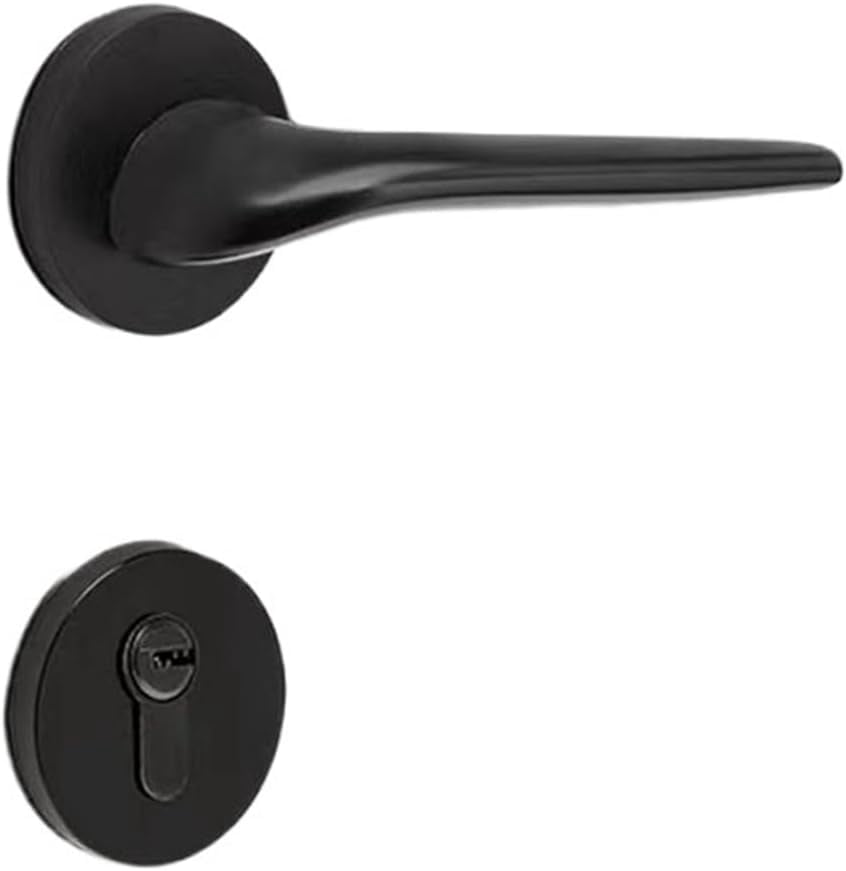 Space Aluminum Modern Simple Split Solid Wood Household Door Lock ...