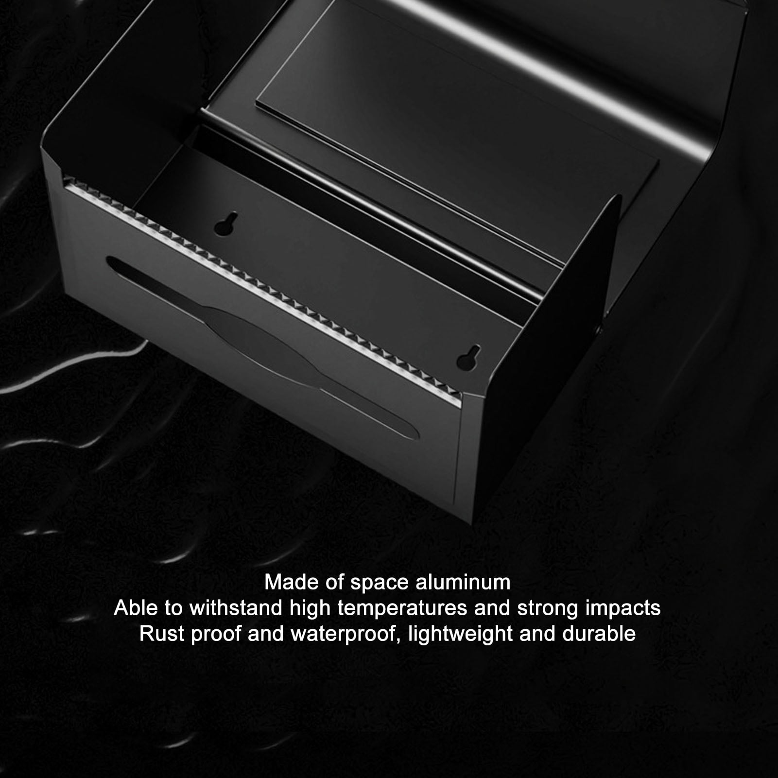 Space Aluminum Toilet Paper Dispenser, Waterproof Convenient Wall ...