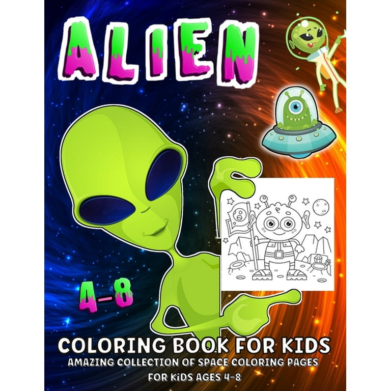 coloring book alien