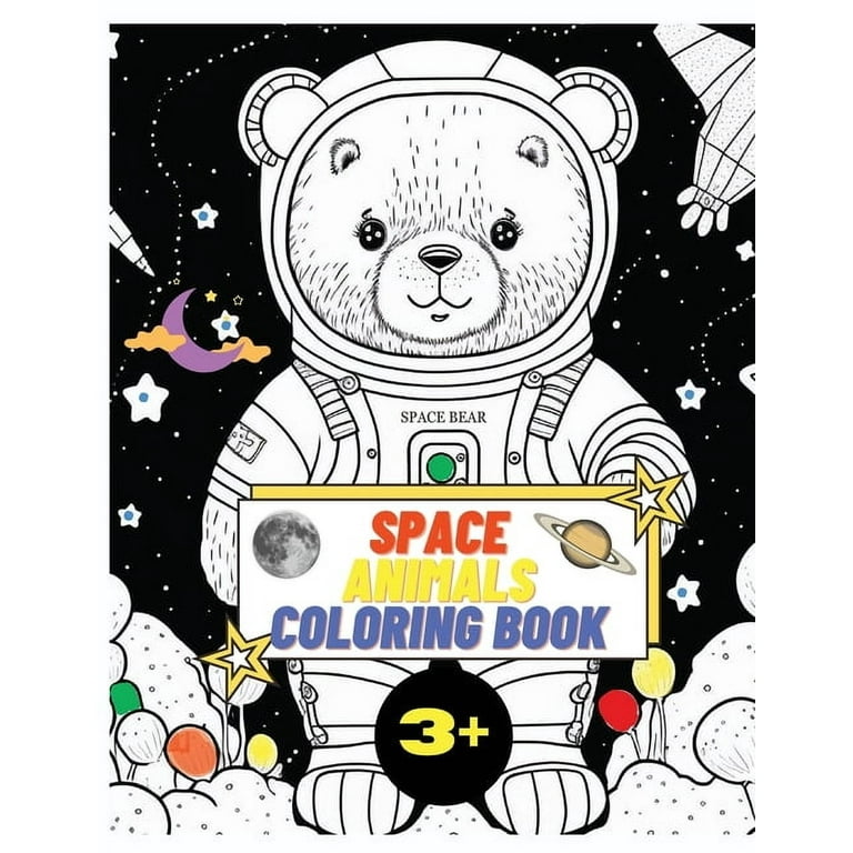 space animal coloring pages