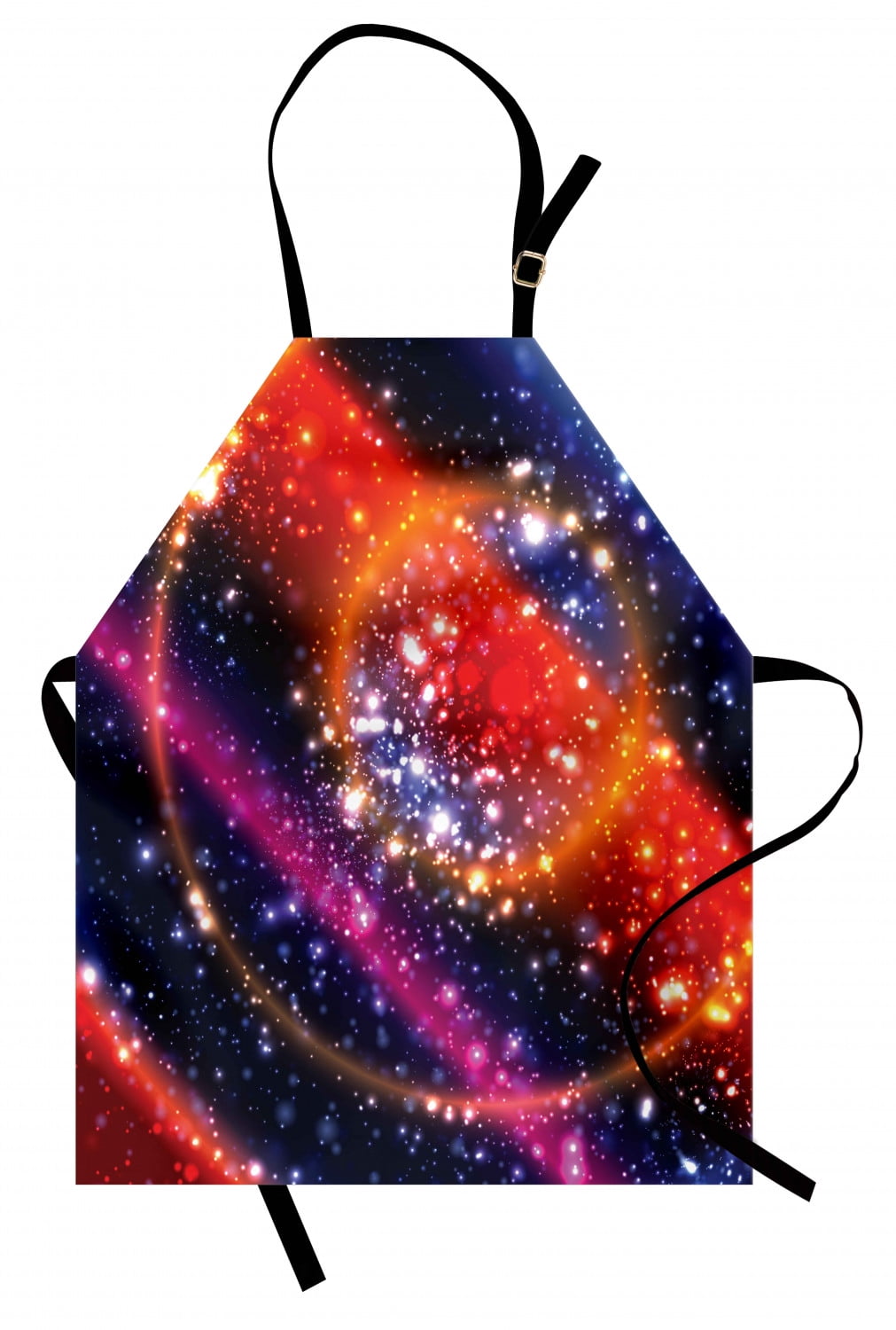 Space Apron Apocalyptic Cosmos Design Circular Striped Vibrant Galaxy ...