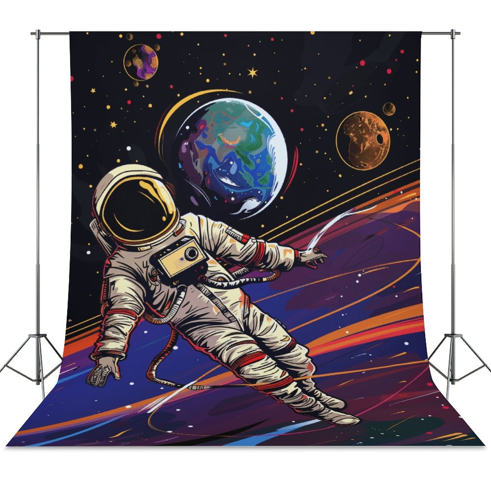Space Astronaut Backdrop Background for Photography Photo Booth ...