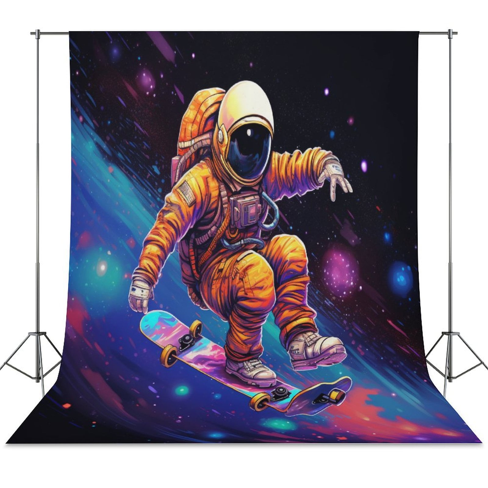 Space Astronaut Backdrops for Photography Kids Adult Photo Booth Video ...