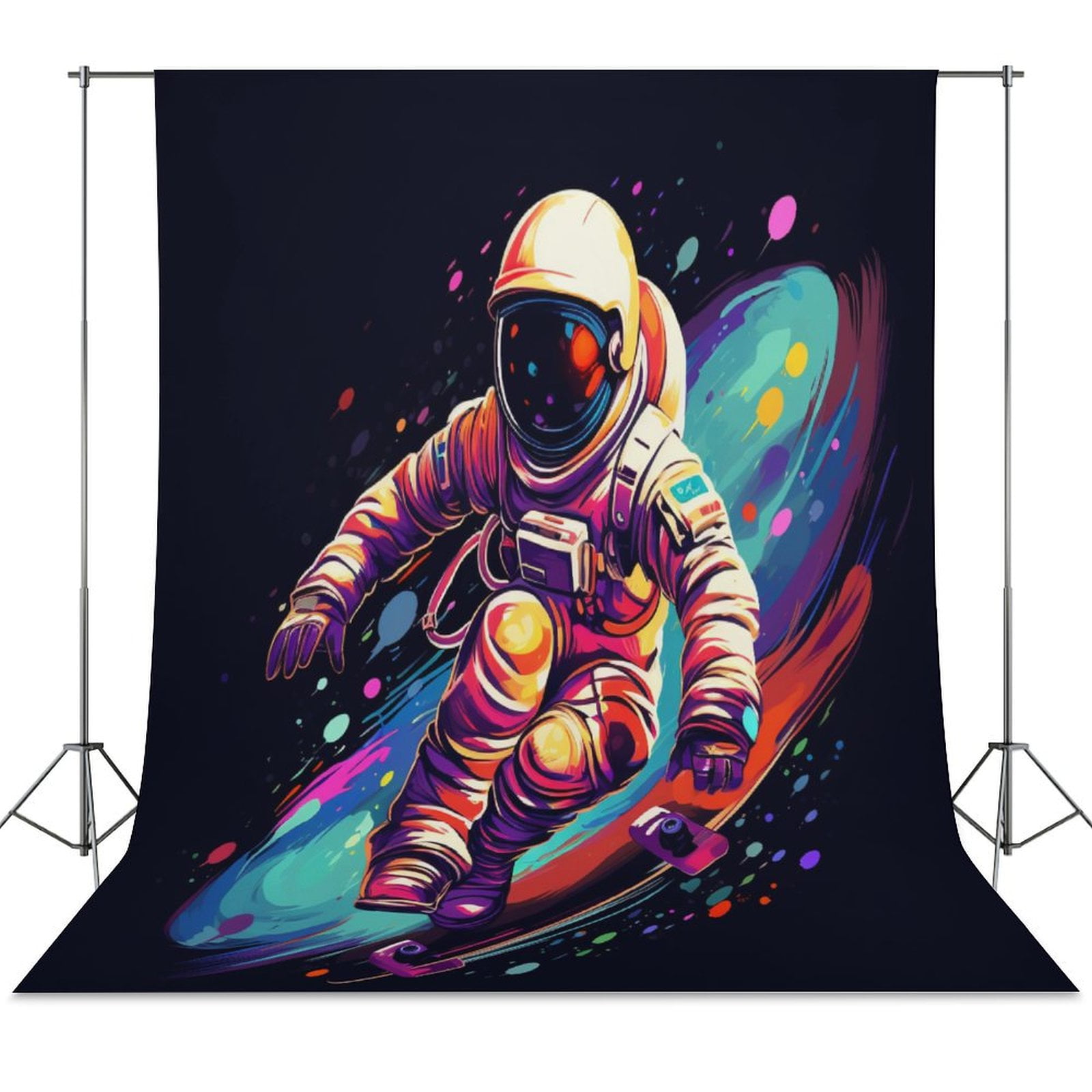 Space Astronaut Backdrops for Photography Kids Adult Photo Booth Video ...