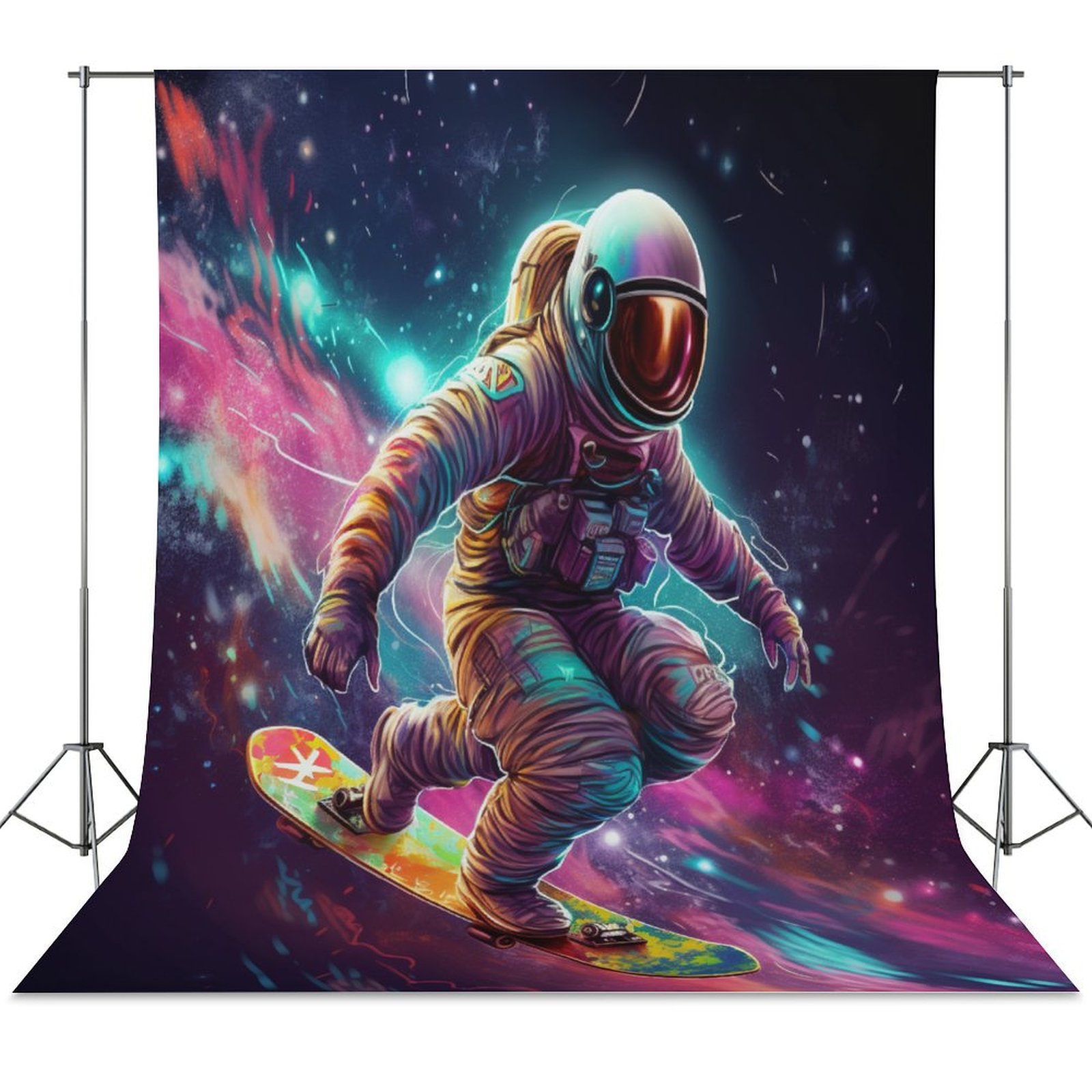 Space Astronaut Backdrops for Photography Kids Adult Photo Booth Video ...
