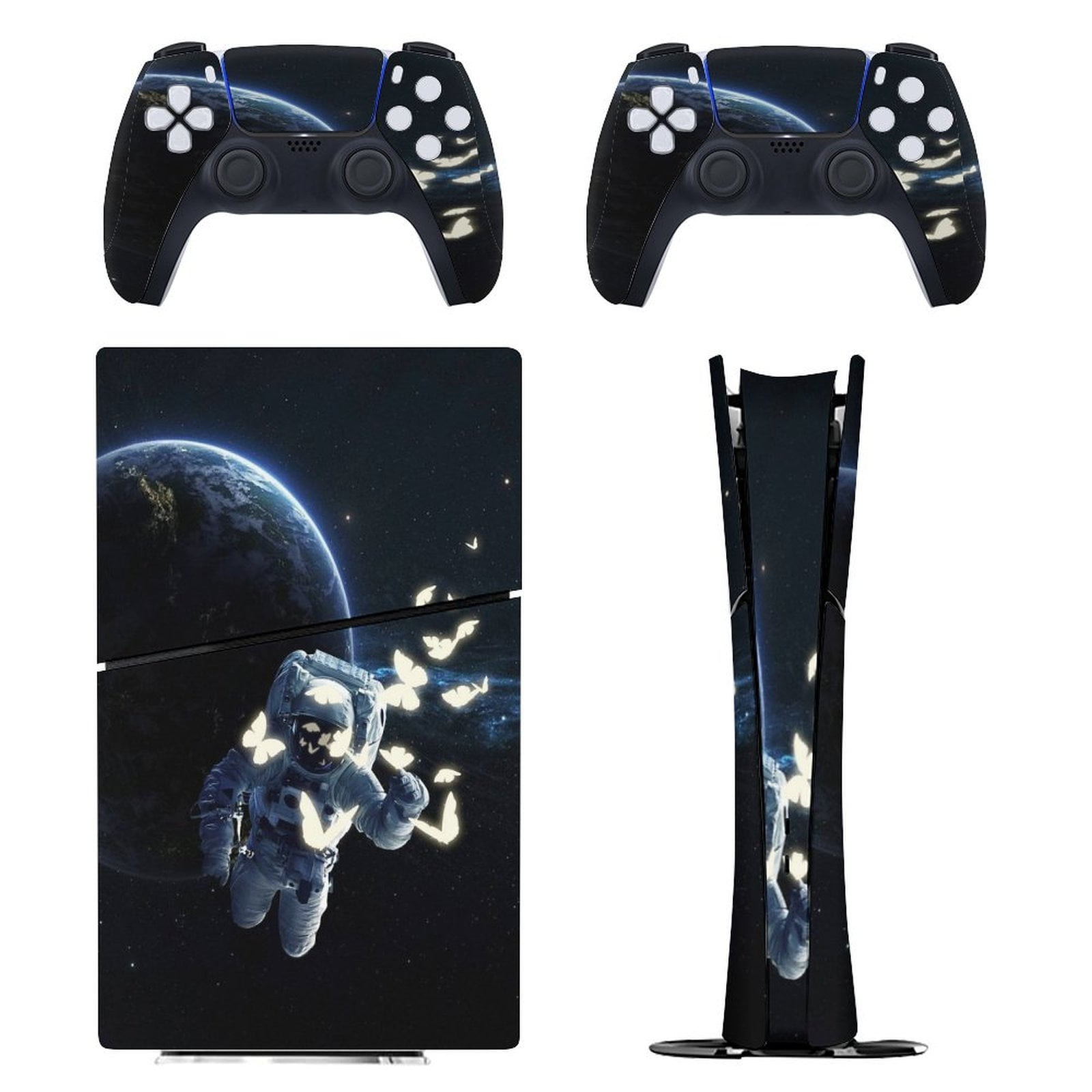 Space Astronaut Earth Butterfly Dark Light Spot PS5/PS5 Slim Digital ...