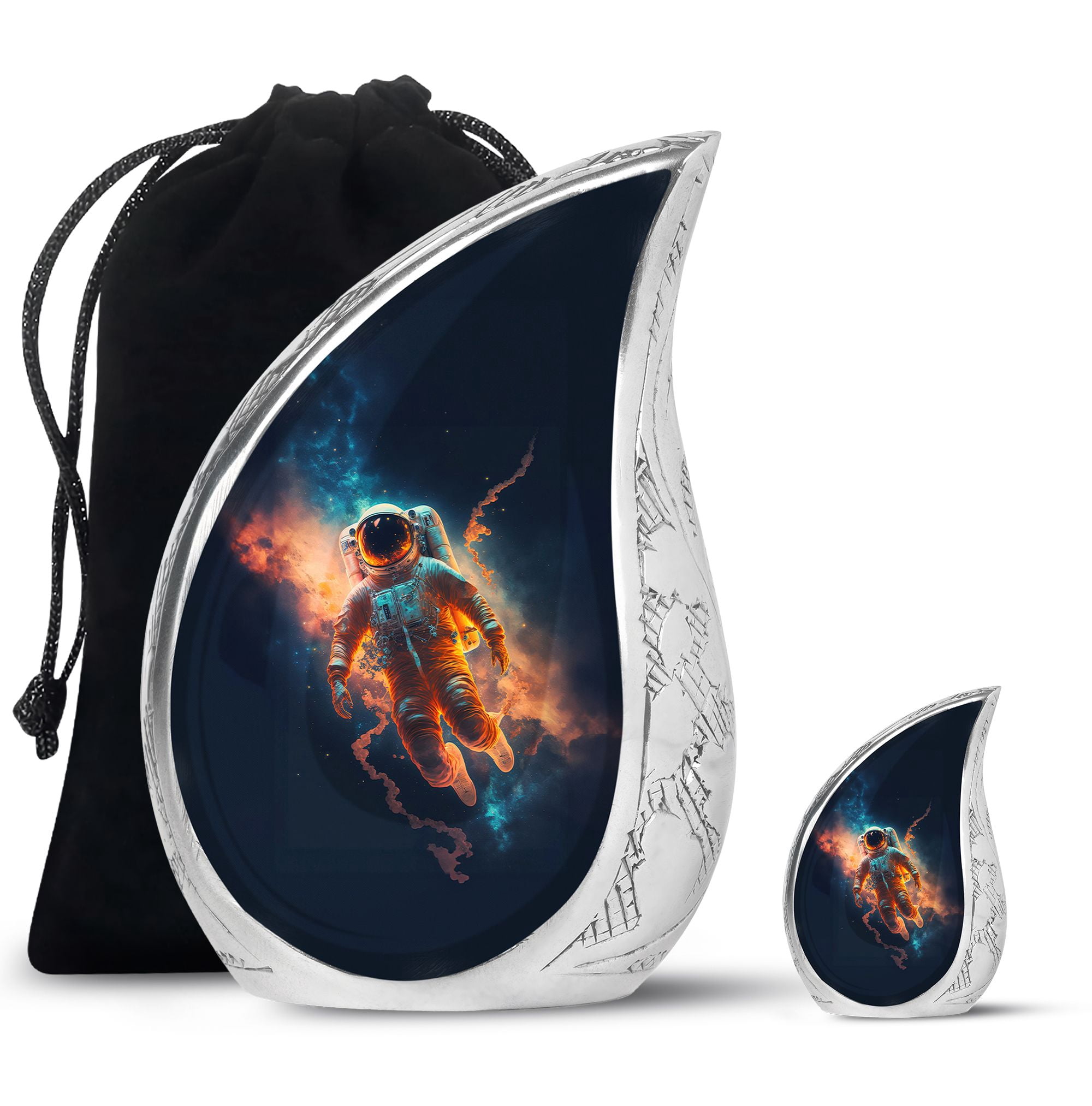 Space Astronaut Funeral Large Urns For Human Ashes Adult Dad - Unique ...
