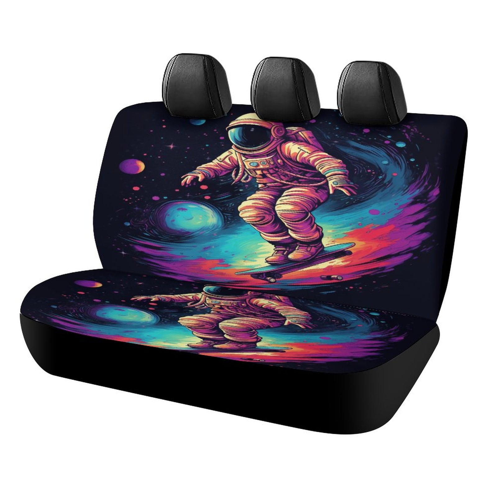 Space Astronaut Rear Seat Covers, Car Backseat Protector, Universal ...