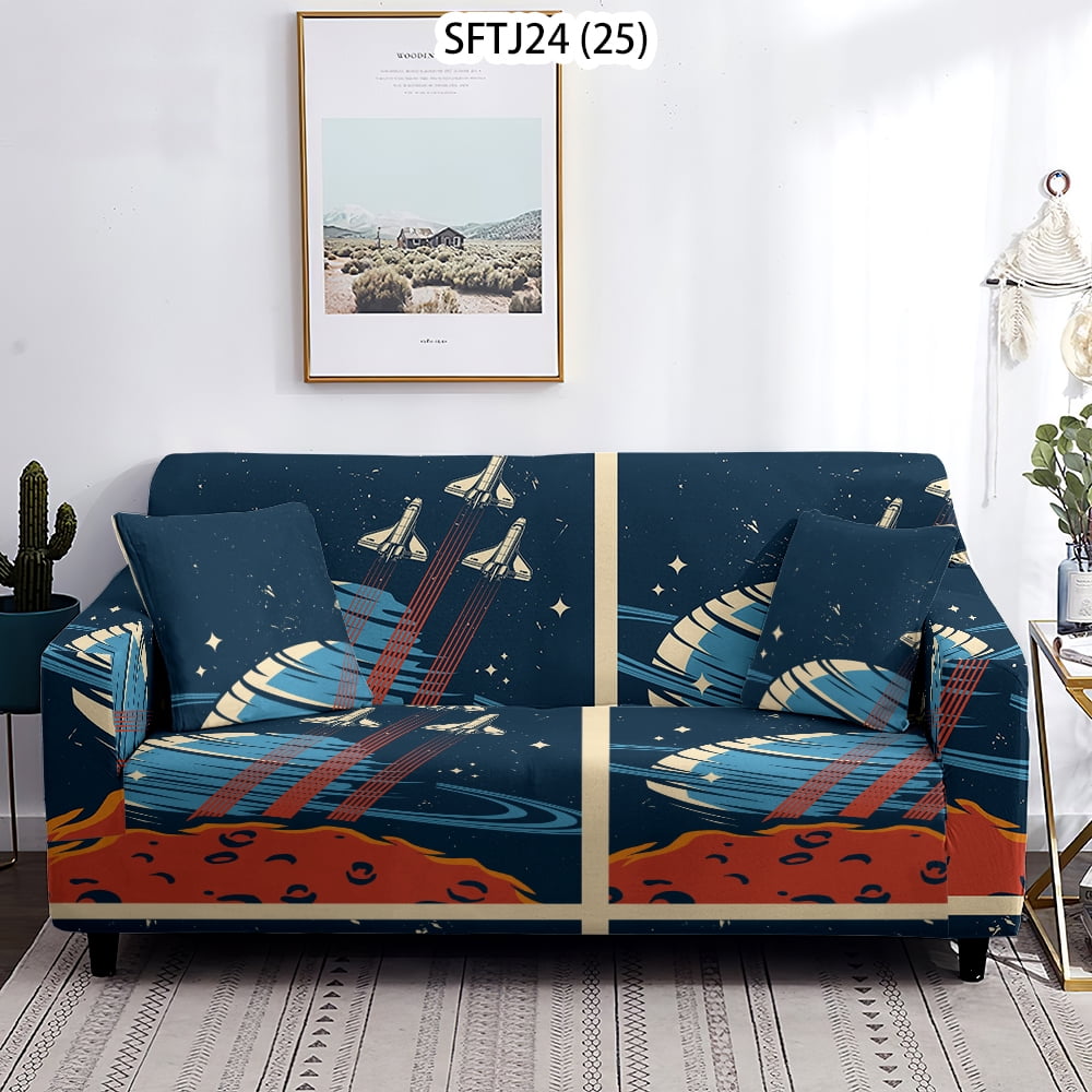 Space Astronaut Sofa Cover Sky Elastic Sofa Case Cushions and Covers for Sofa Protection 1/ 2 ...