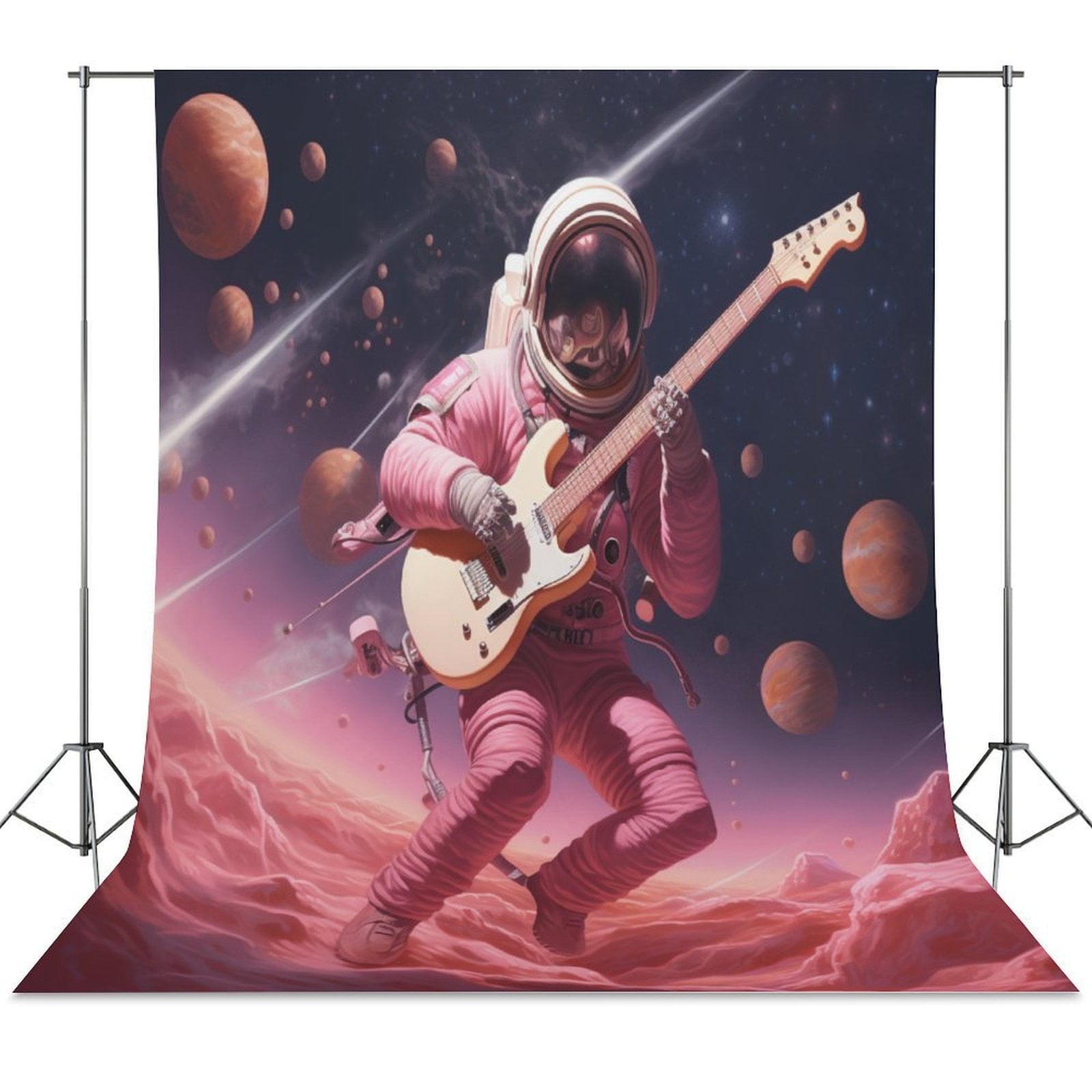 Space Astronaut Spring Wall Backdrop Background Floral Backdrops 5x7FT ...