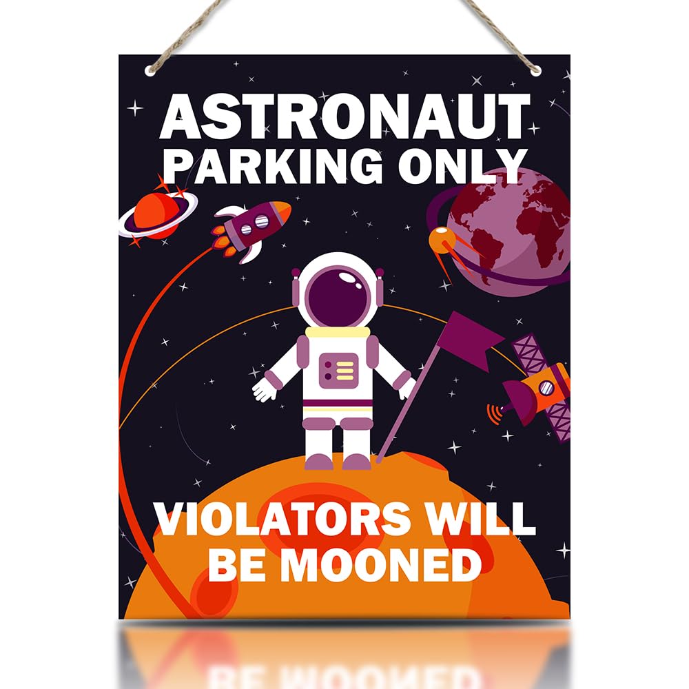 Space Astronaut Themed Quote EC36 Wooden Sign Plaque Wall Art Décor for ...