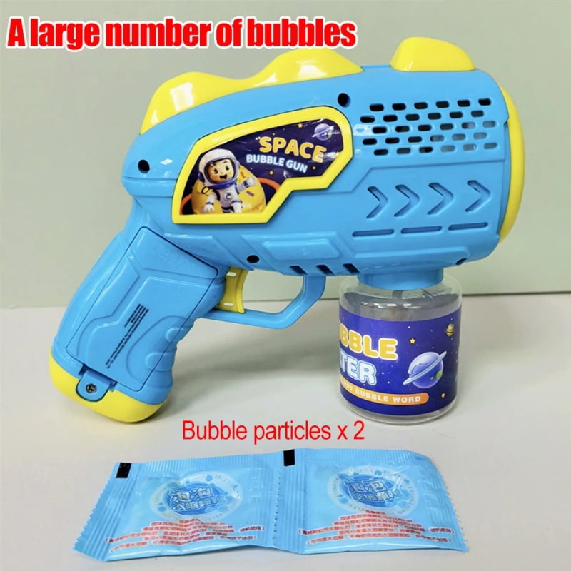 Space Astronauts Fully Automatic Bubble Gun Rocket Bubbles Machine Automatic Blower with Bubble ...