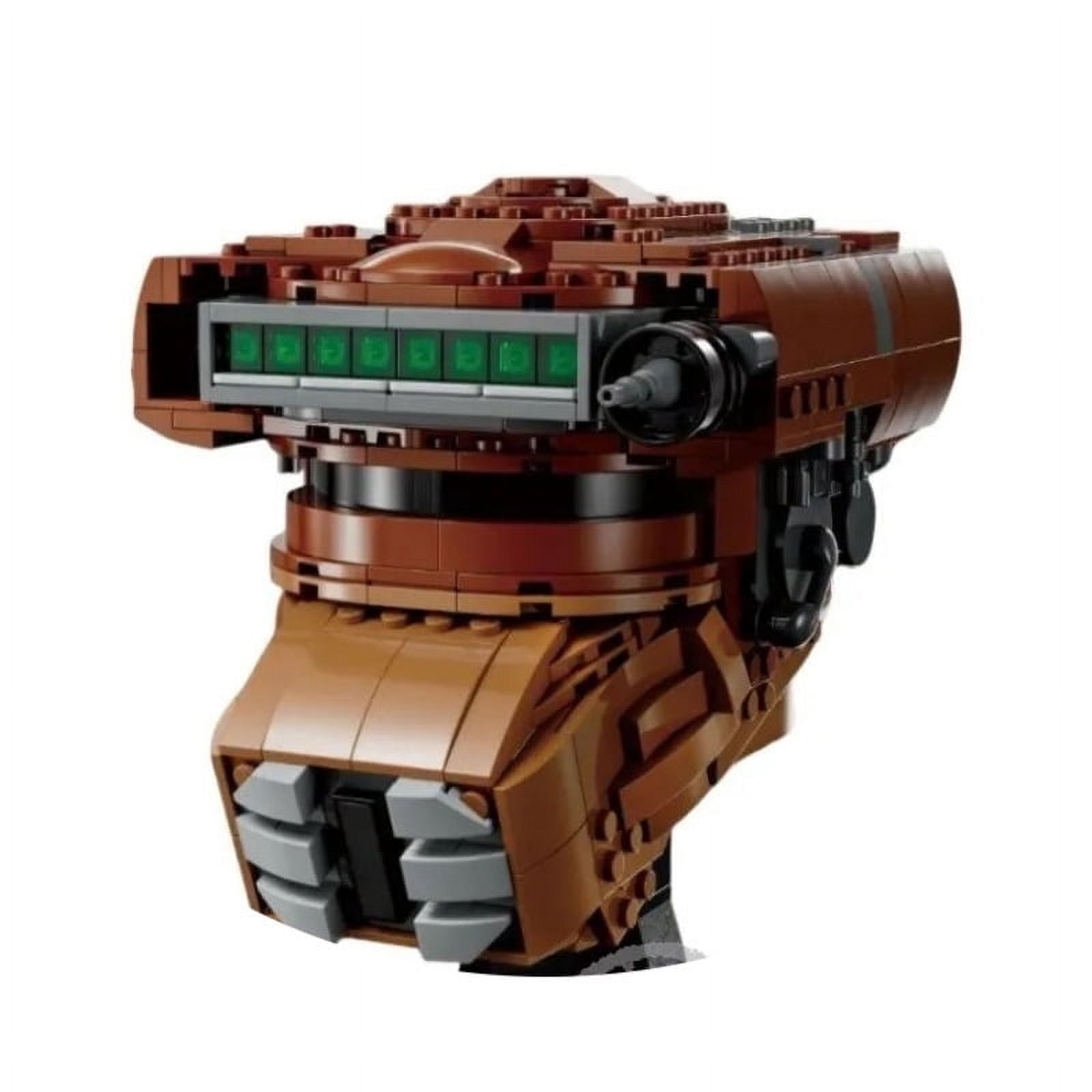 Space Battle Fighter Pilot Helmet Building Blocks Desk Decoration Bobas ...