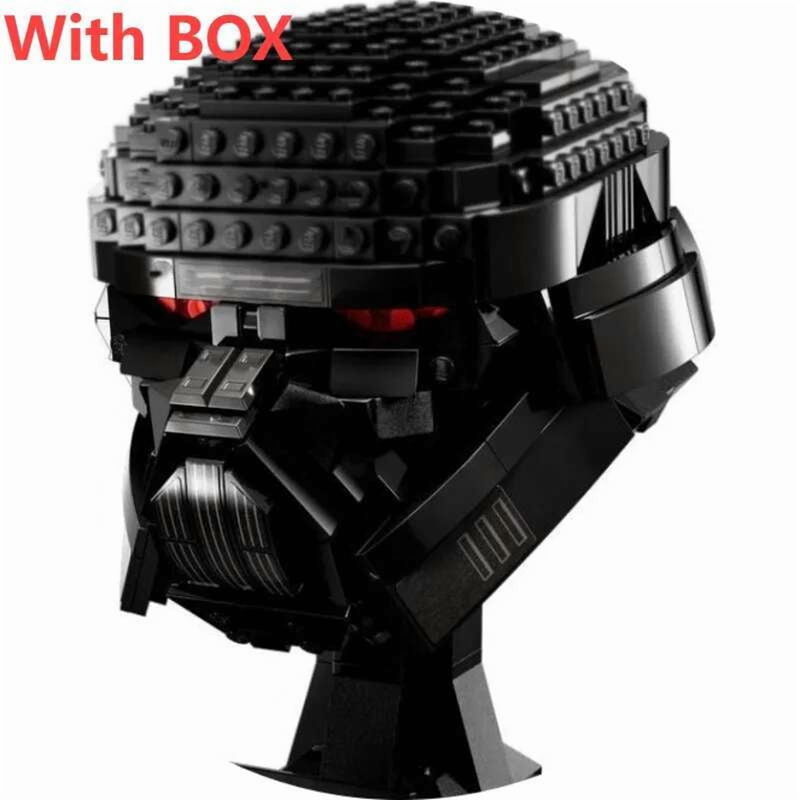 Space Battle Fighter Pilot Helmet Building Blocks Desk Decoration Bobas ...