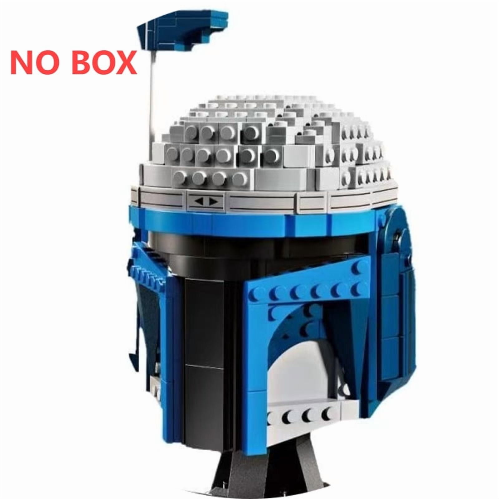 Space Battle Fighter Pilot Helmet Building Blocks Desk Decoration Bobas ...