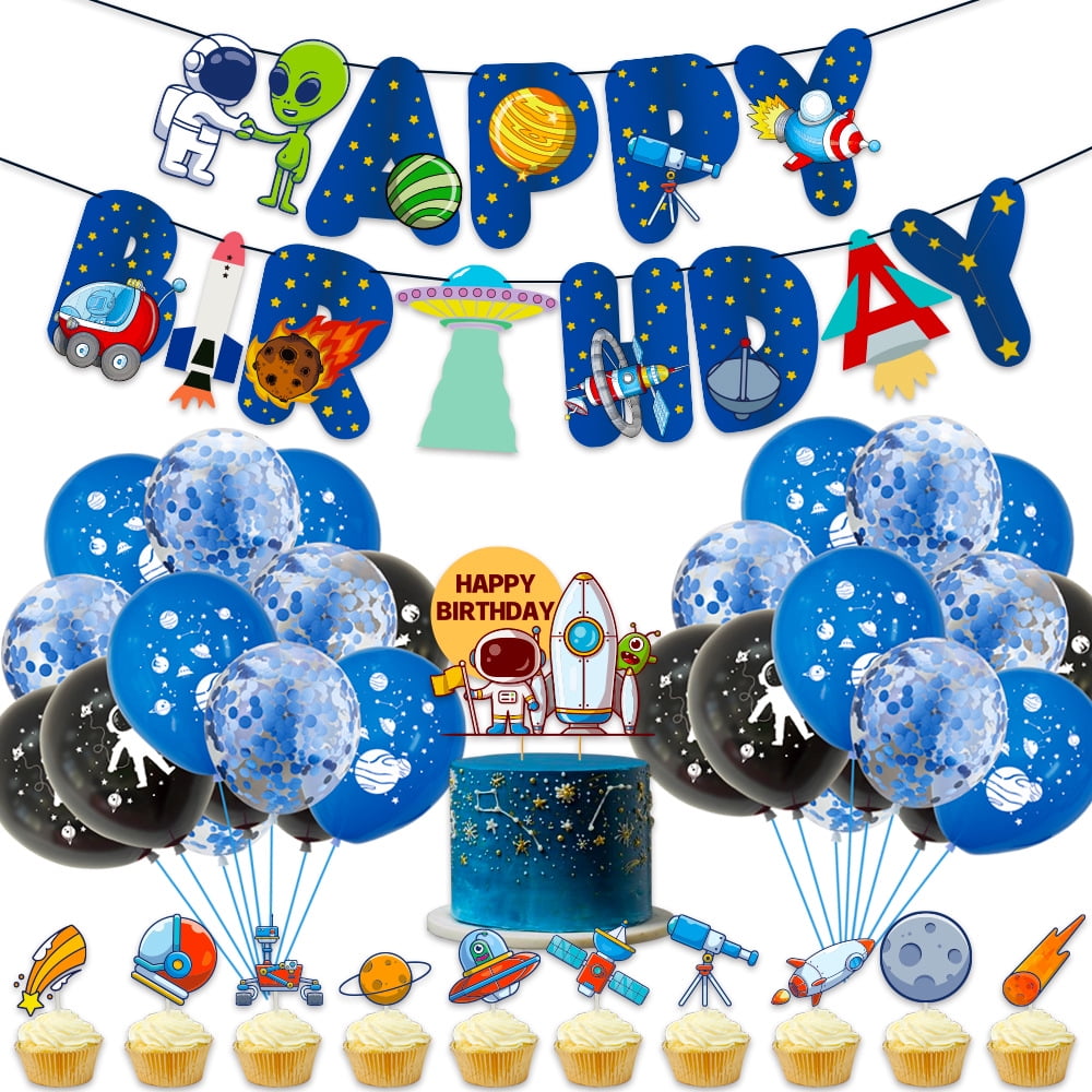Space Birthday Decorations, Outer Space Theme Party Decorations ...