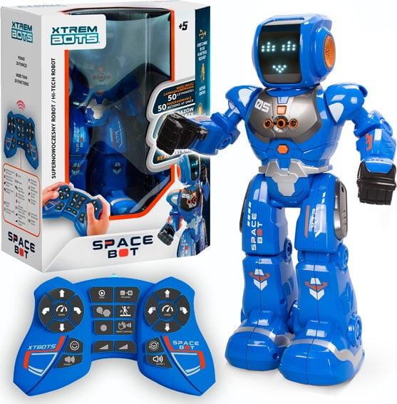 Extreme Bots Space Bot - Interactive Robot Toy Action Figure, Robbie's ...