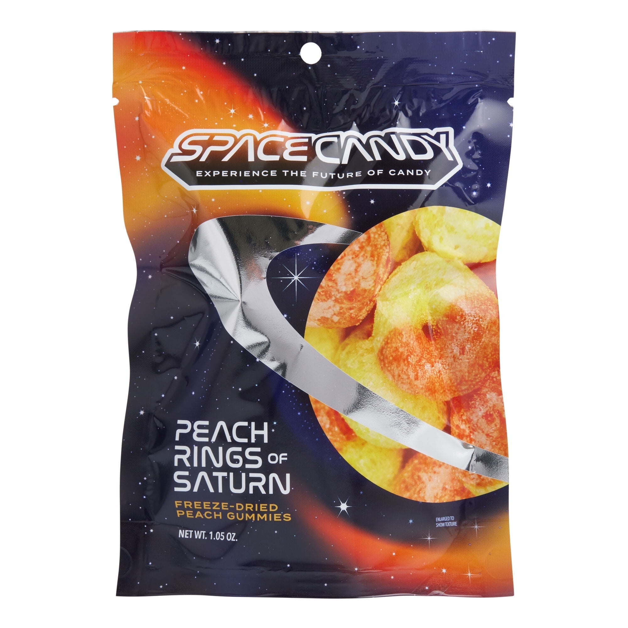 Space Candy Rings Of Saturn Peach Freeze Dried Gummy Candy 1.25 oz ...