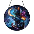 Space Cat Glass Style Window Hanging - Walmart.com