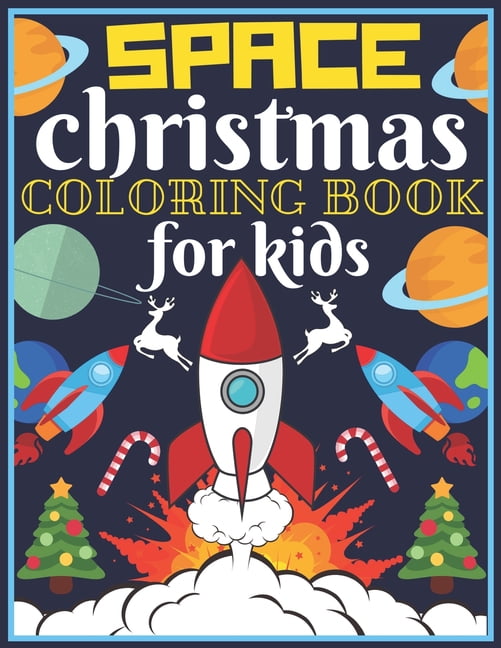 Christmas Outer Space Coloring