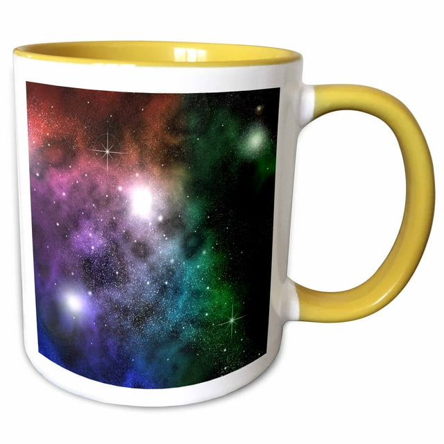 Space Clouds planets stars and nebulae speckle this deep space horizon ...