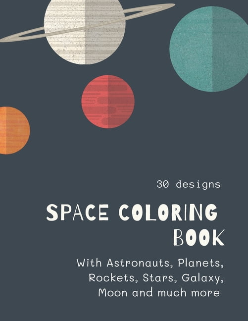 Space Coloring Book: Space Coloring Book for Kids: Fantastic Outer ...