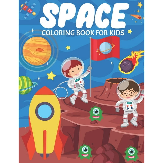 Space Coloring Book For Kids: Fun And Educational Outer Space Coloring ...