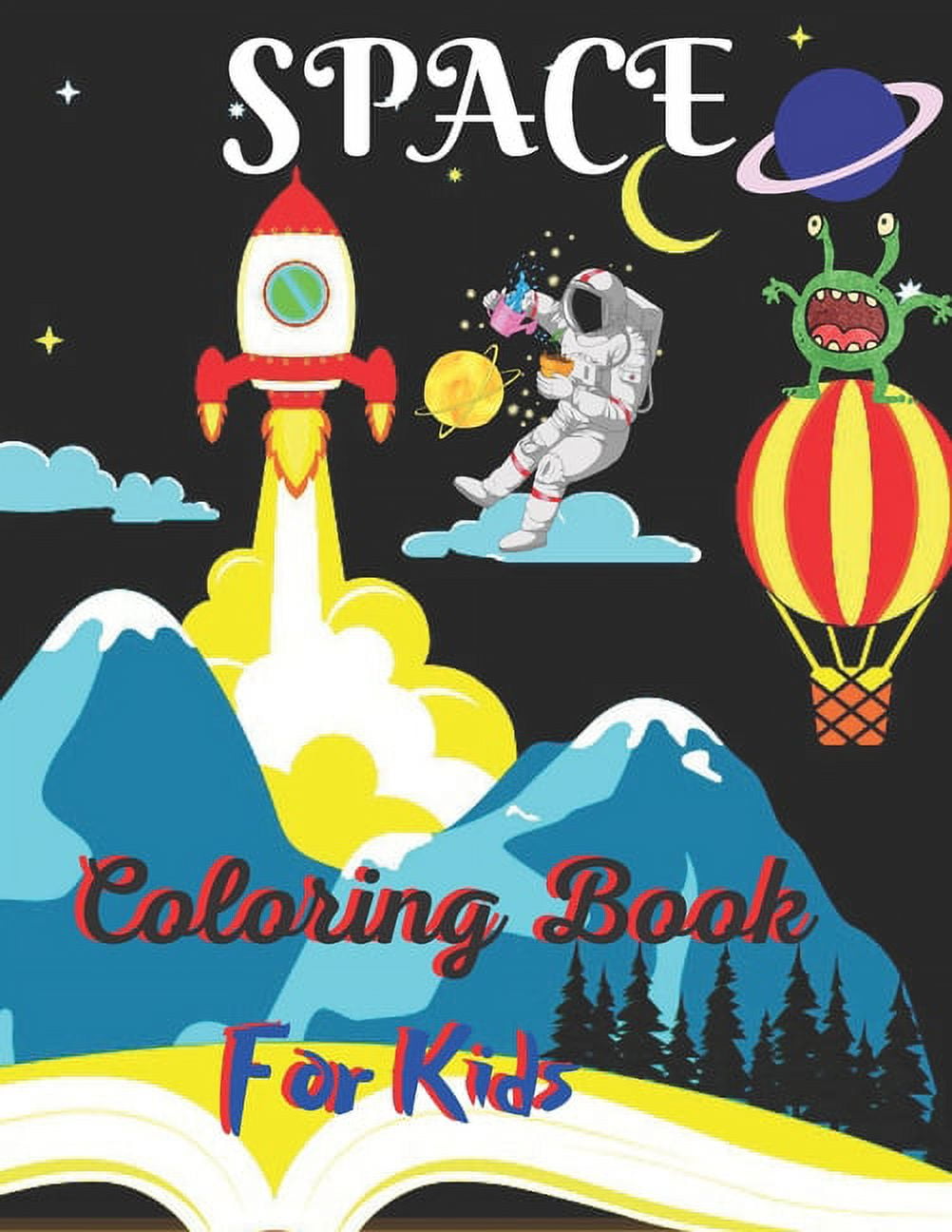 Space Coloring Book For Kids: Outer Space Coloring with Planets ...