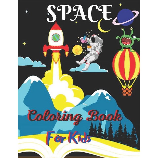 Space Coloring Book For Kids: Outer Space Coloring with Planets ...