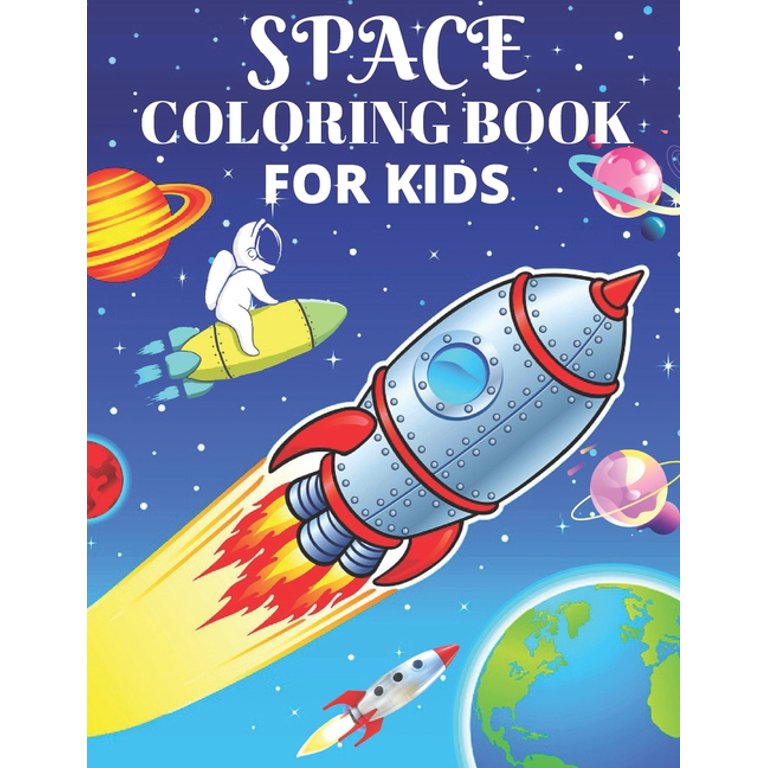 space.rocket coloring book
