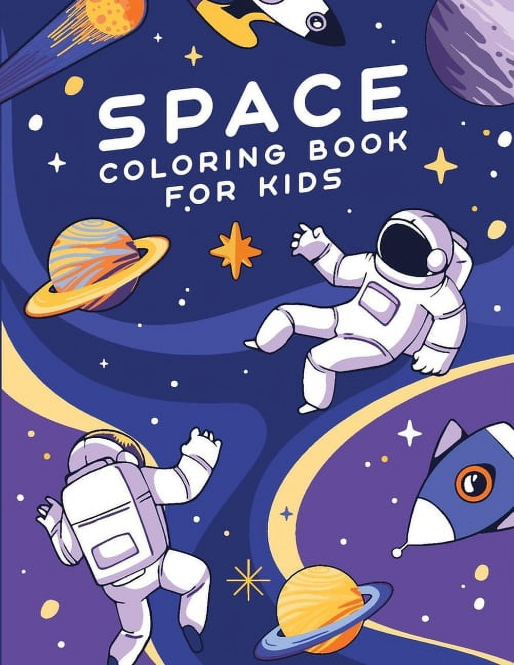 Space Coloring Book For Kids: Amazing Outer Space Coloring Book with ...