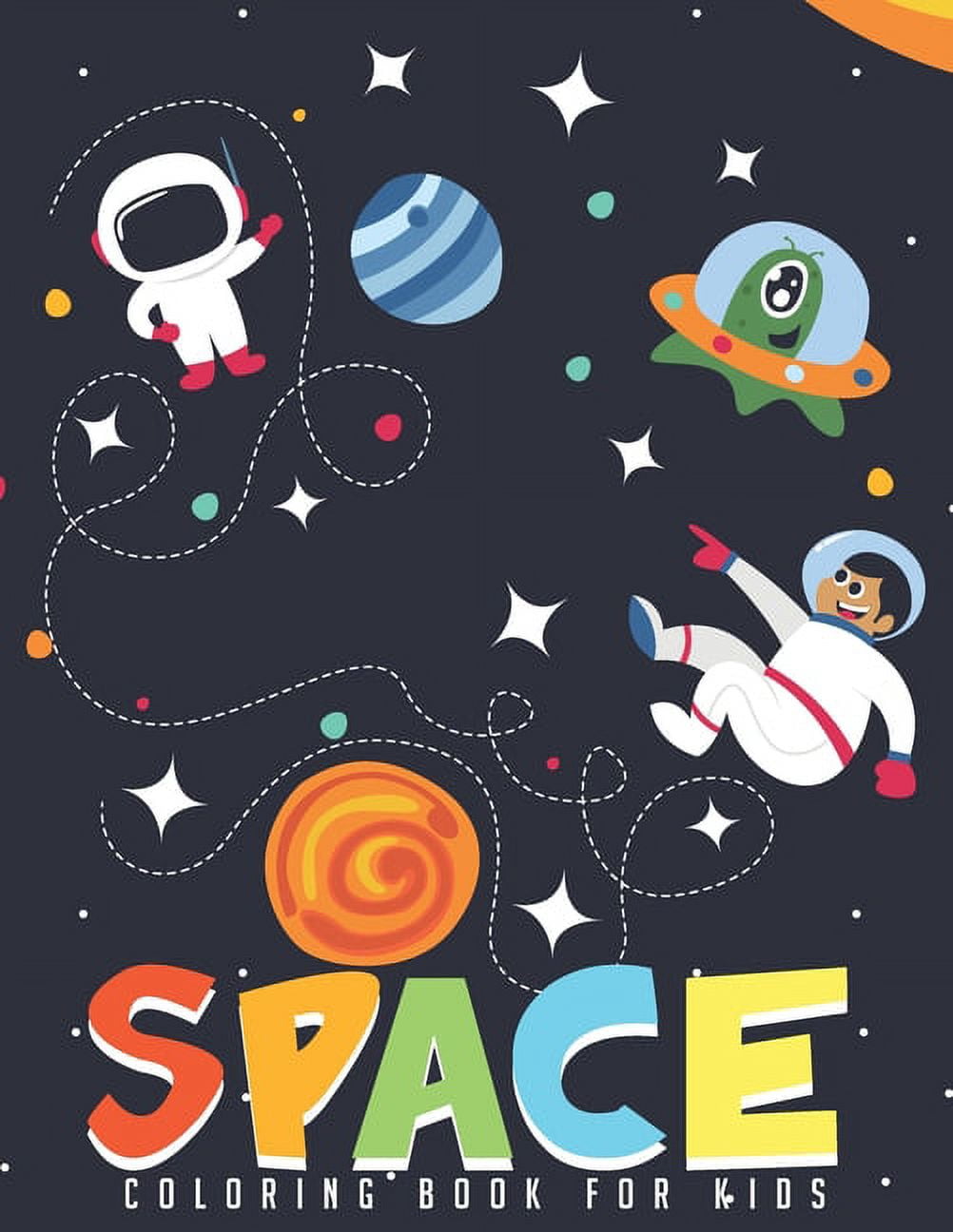 Space Coloring Book for Kids : Fantastic Outer Space Coloring with ...