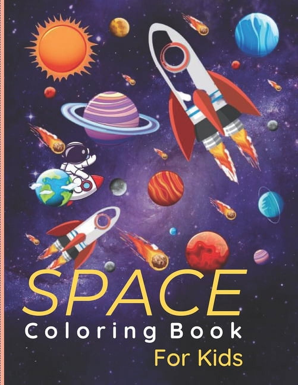 Space Coloring Book for Kids: Fantastic Outer Space Coloring with ...