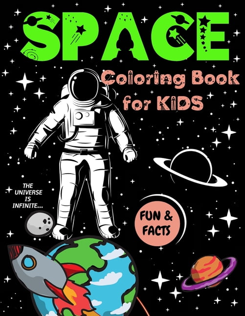 Space Coloring Book for Kids: Great Outer Space Coloring with Planets ...