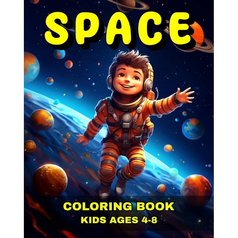 coloring book astronaut