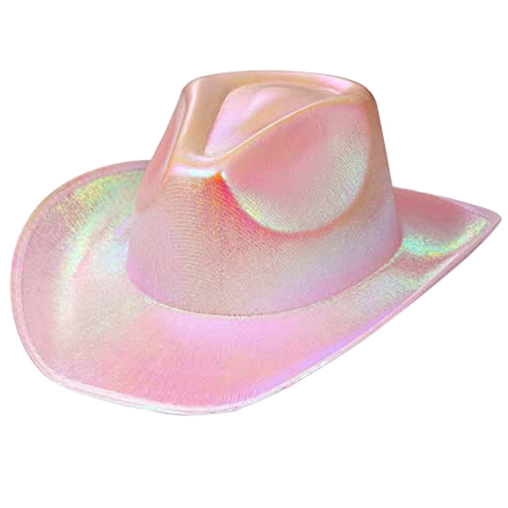 Space Cowgirl Hat for Adult Cowboy Hat with Iridescent Surface Rave ...